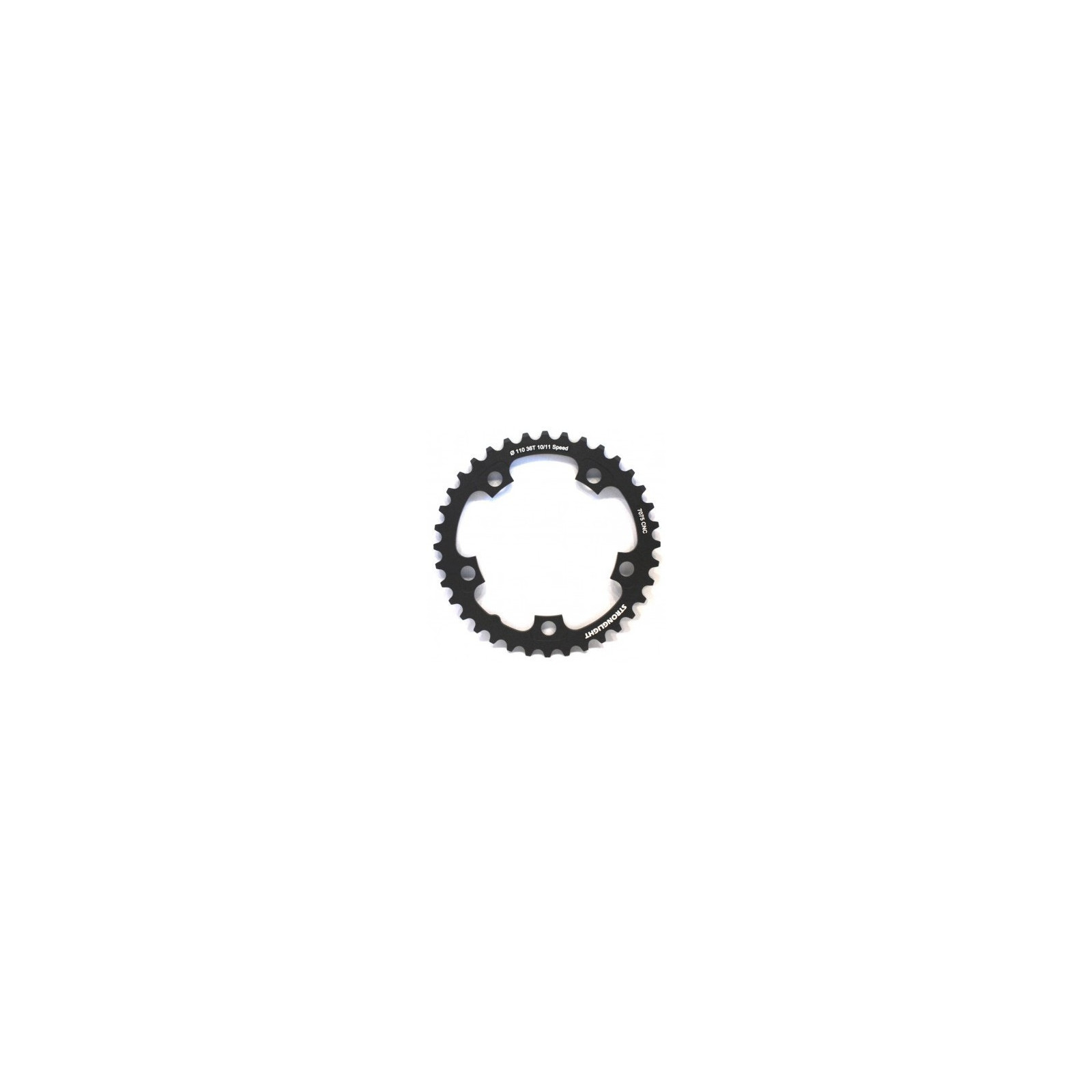 Plateau Stronglight Type S 7075-T6 Shimano 110 mm 10/11 Intérieur - Noir Plateau Stronglight Type S 7075-T6 Shimano 110 mm 10/11 Intérieur - Noir