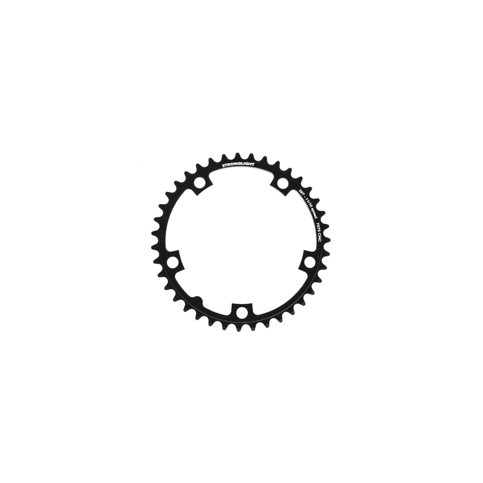 Plateau Stronglight Type S 7075-T6 Shimano 130 mm 10/11 Intérieur - Noir Plateau Stronglight Type S 7075-T6 Shimano 130 mm 10/11 Intérieur - Noir